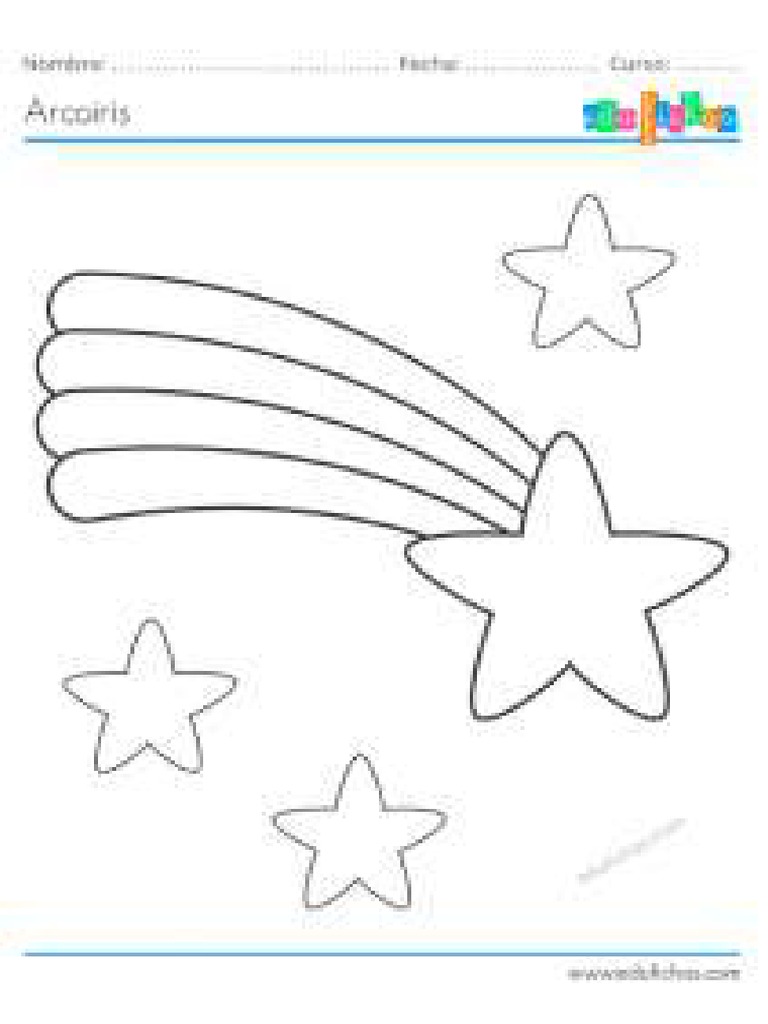 Estrellas Colorear 211x285 | PDF