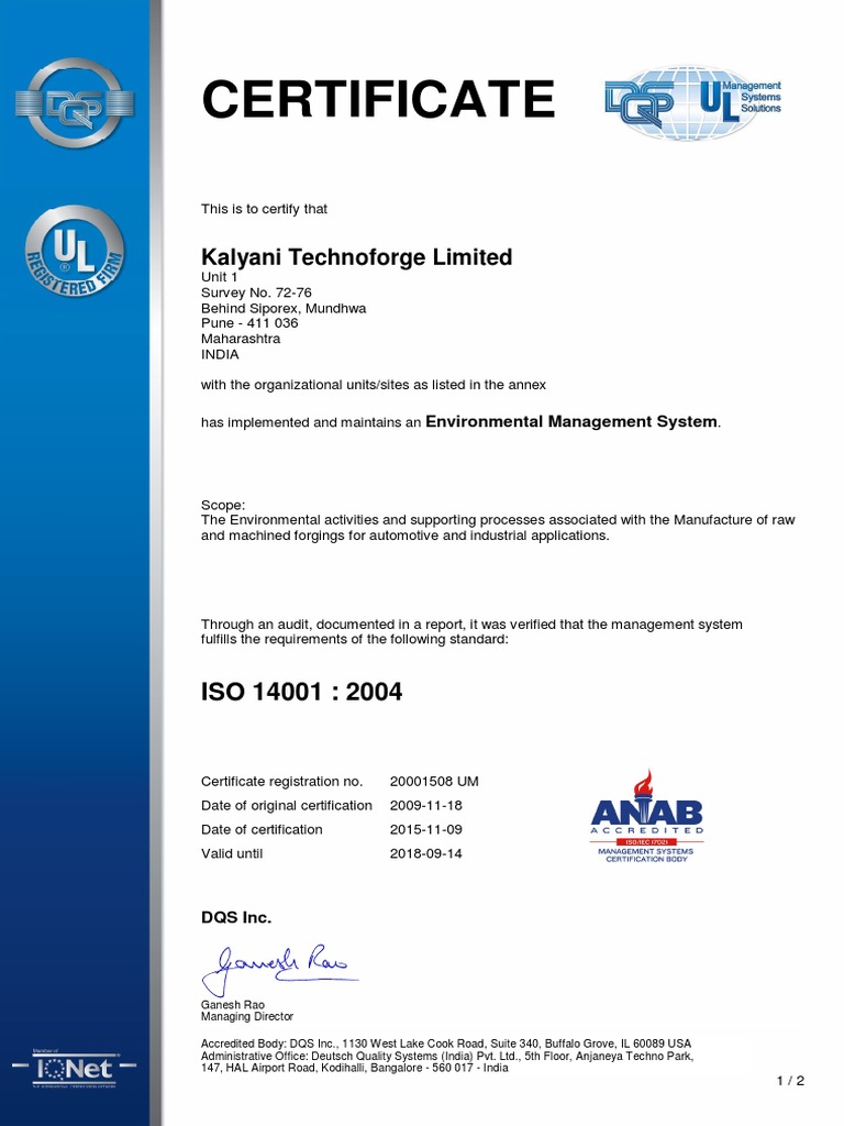 Iso 14001 | PDF