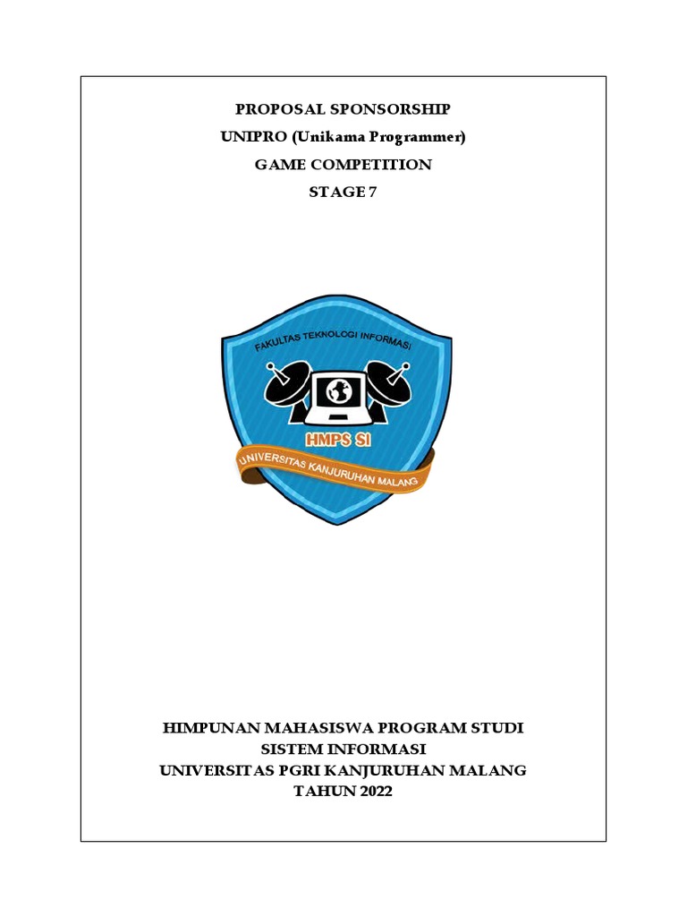 Proposal Sponsorship Unipro 7 | PDF