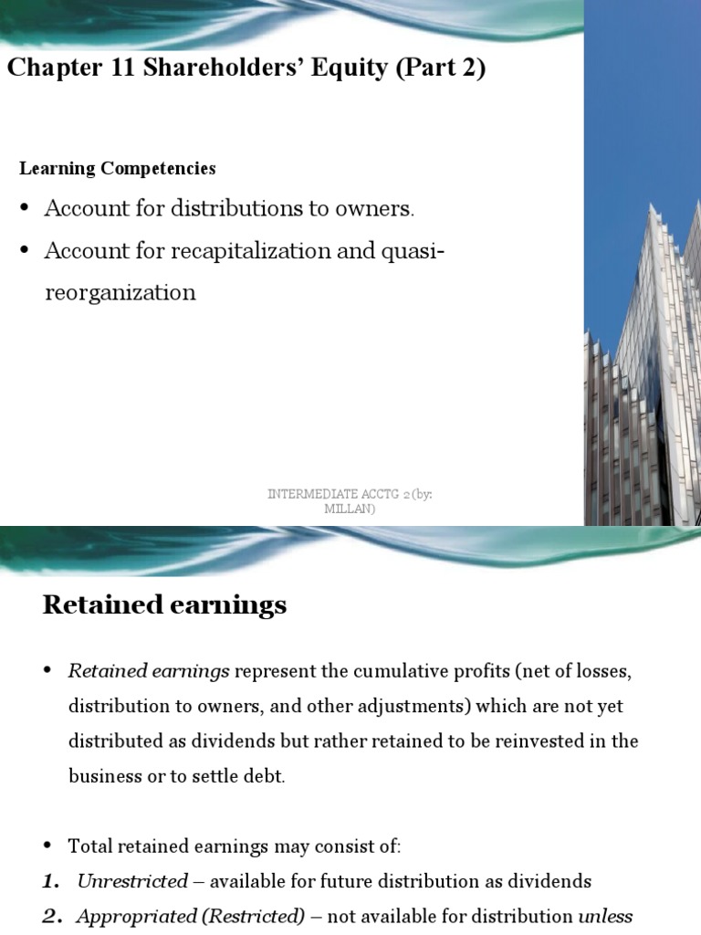 Shareholders' Equity and Dividends Explained | PDF | Dividend ...