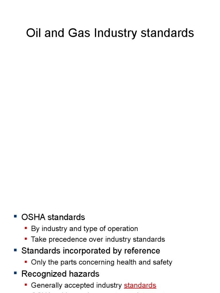 Oil - Gas - Industry Standards Manual | PDF | Personal Protective ...