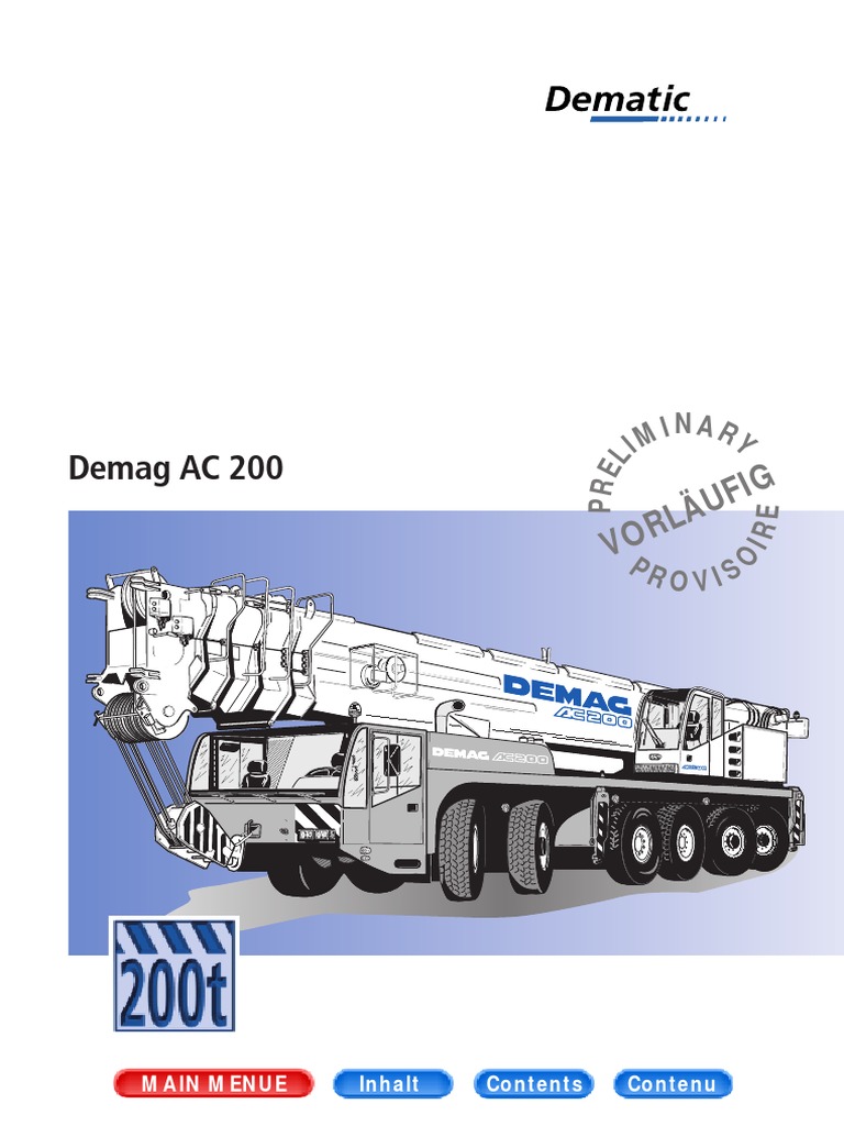 Ac 200 Load Chart 60 MTR | PDF