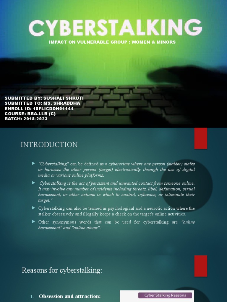Cyberstalking and It's Impact On Vulnerable Groups | PDF | Stalking ...