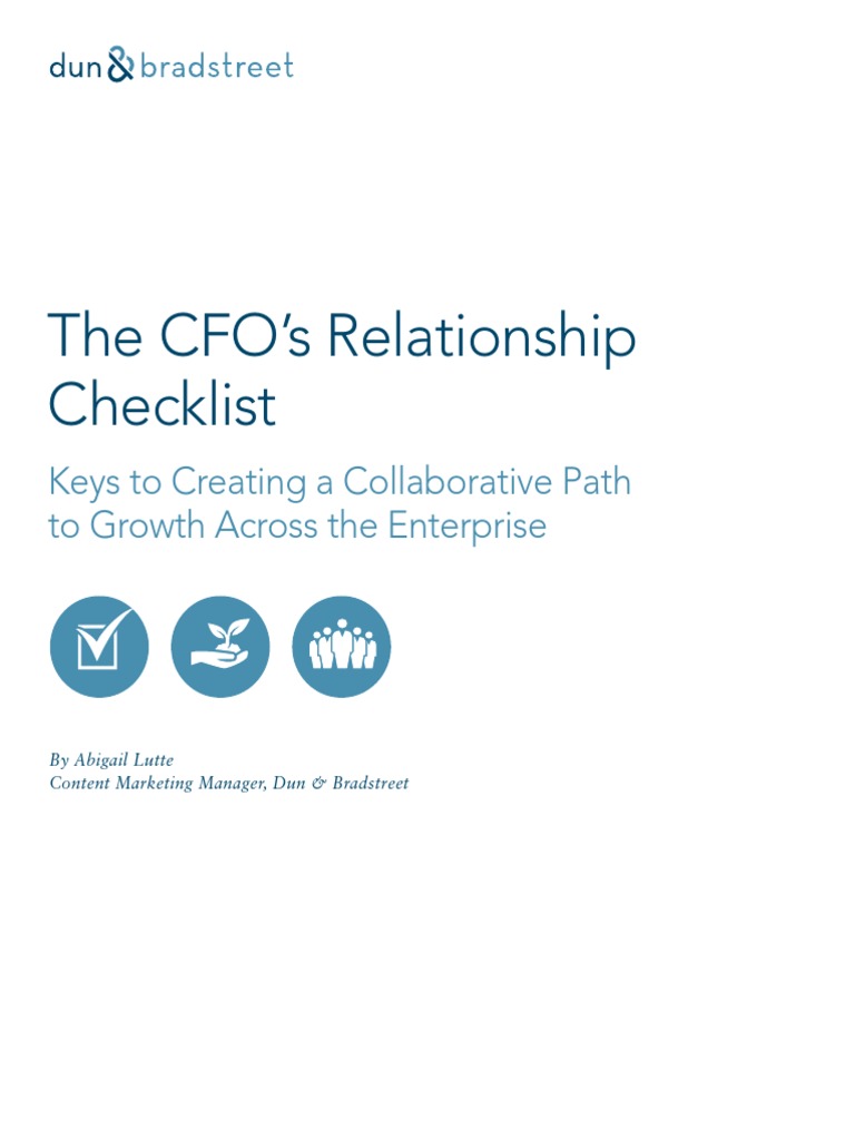 Cfo Relationship Checklist | Download Free PDF | Chief Financial ...