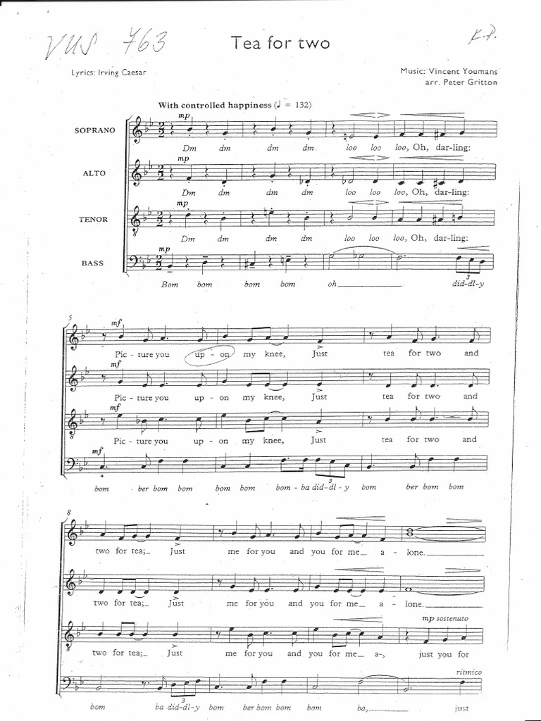 Tea For Two Gritton | PDF