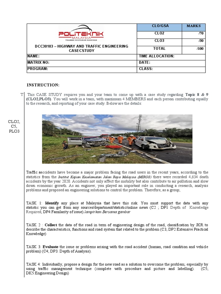 Road Safety Engineering Solutions: A Case Study Analysis of Traffic Accident Hotspots and ...