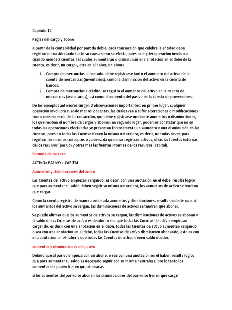 Capitulo 12 Conta | PDF | Contabilidad | Economias