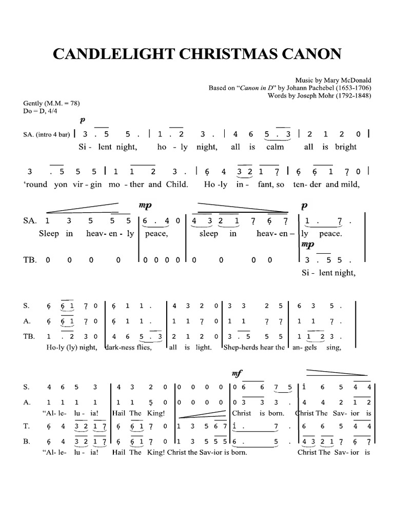 Candlelight Christmas Canon | PDF