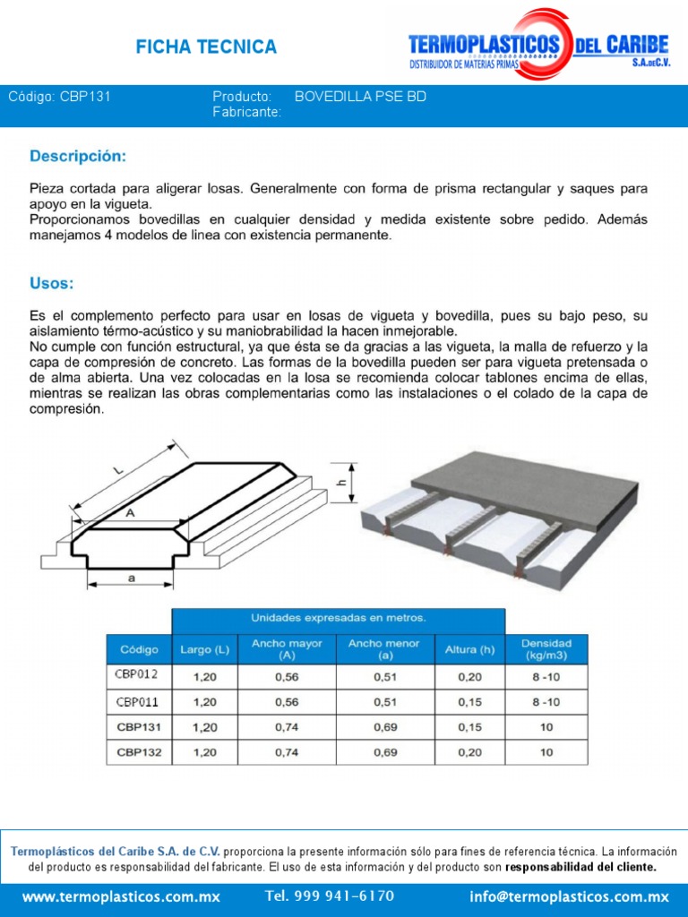 Casetones Poliestireno | PDF | Ingeniería de Edificación | Ingeniero civil