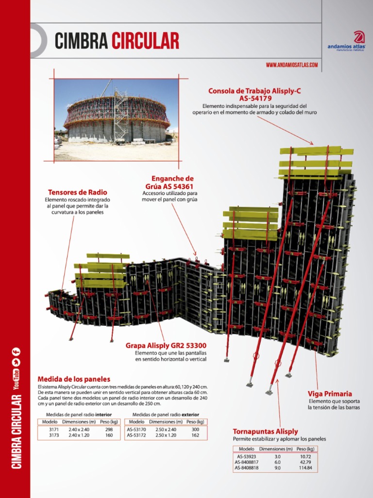 Ficha Técnica Cimbras | PDF