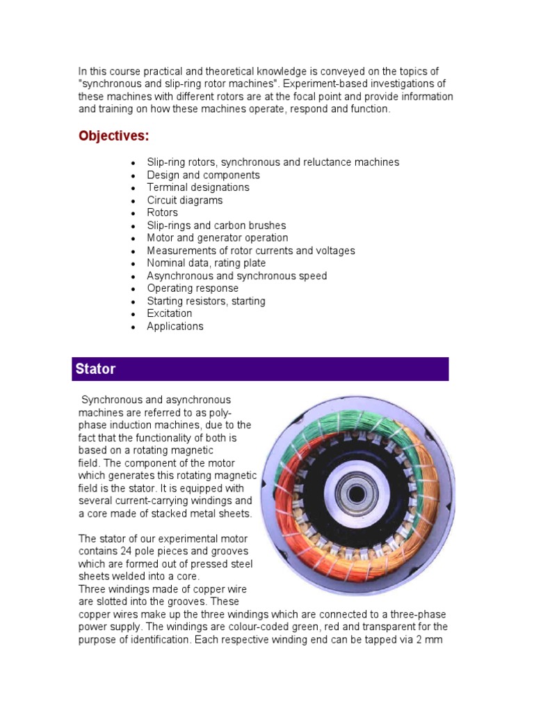 Exploring the Operation and Applications of Synchronous and Slip-Ring ...
