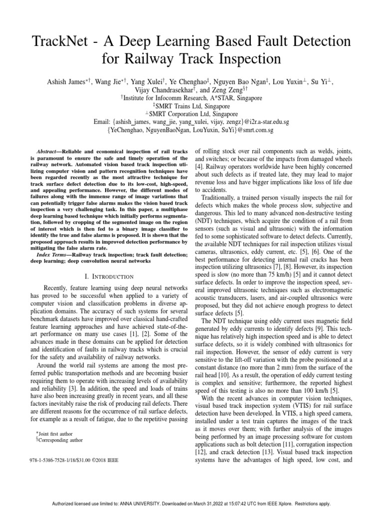 IEEE Conf 2018 TrackNet - A - Deep - Learning - Based - Fault ...