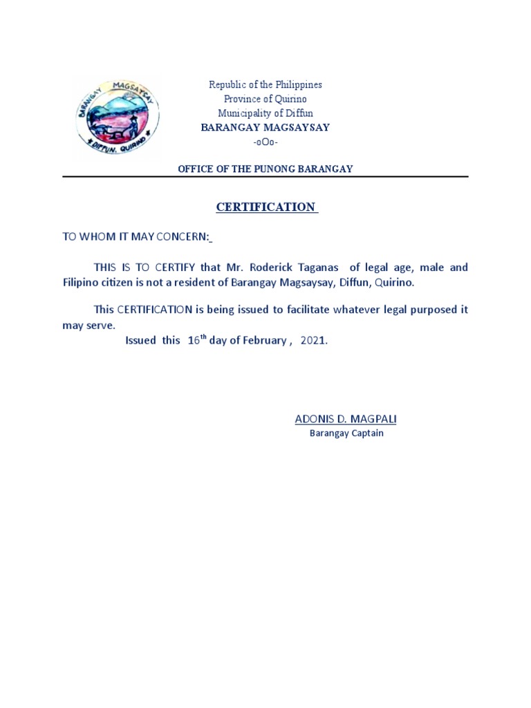 Non - Residency | PDF