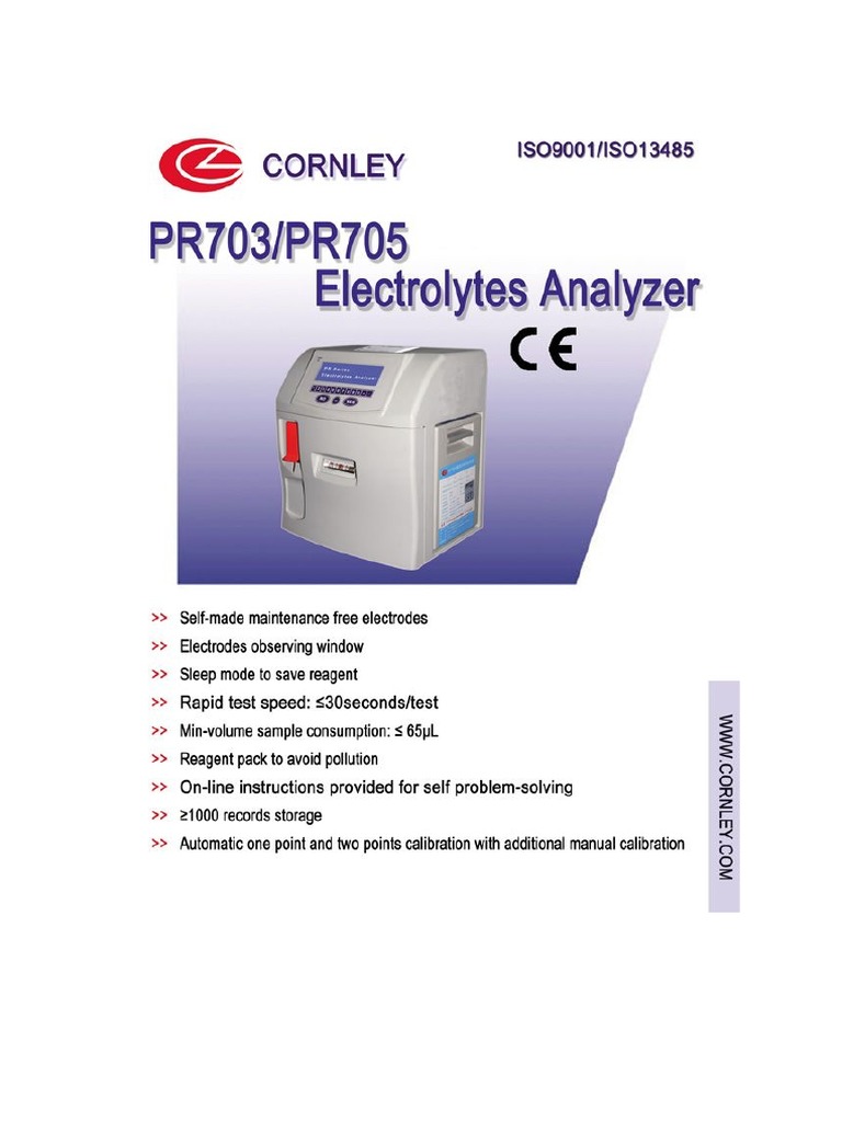 Electrolyte Analyzer | PDF