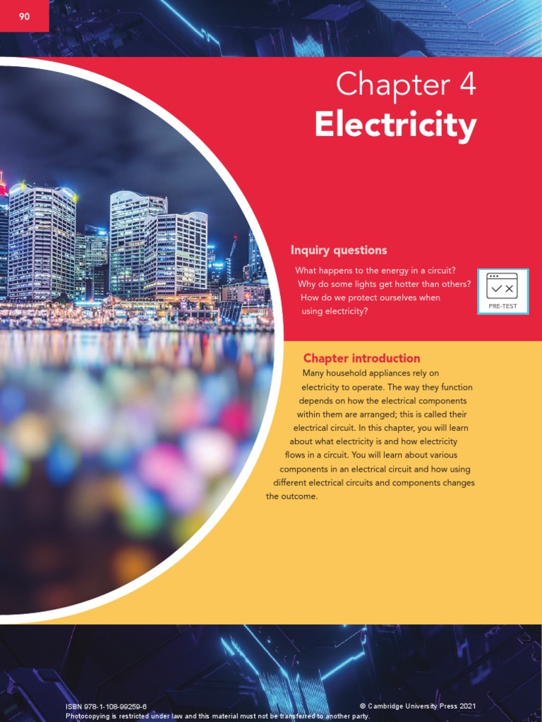 Cambridge Science - Chapter 4 - Electricity | PDF | Electrical ...