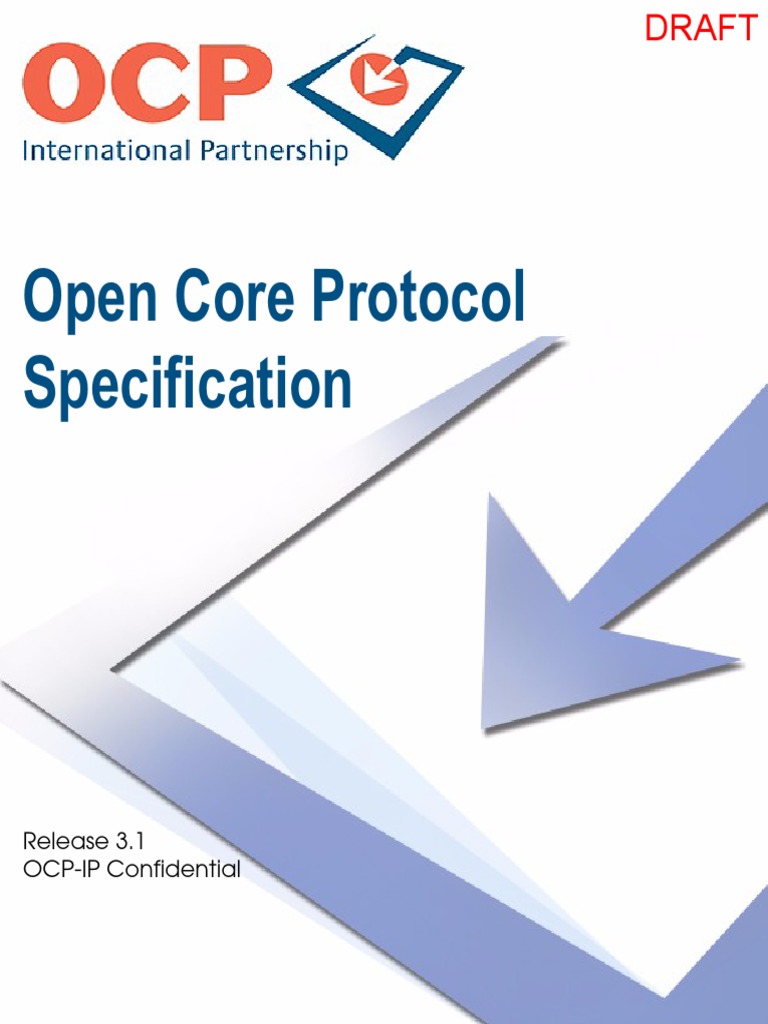 OCP Specification 3.1 - OCP-IP | PDF | System On A Chip | License OCP Specification 3.1 - OCP-IP | PDF | System On A Chip | License
