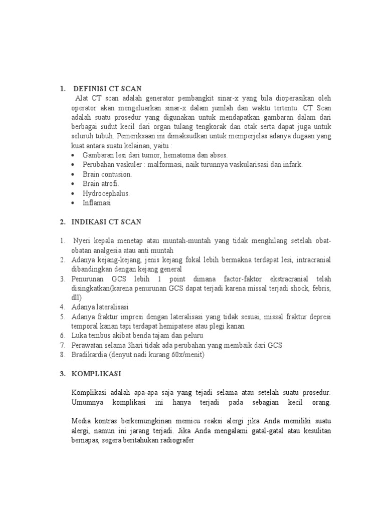 Panduan CT Scan dan MSCT Jantung | PDF