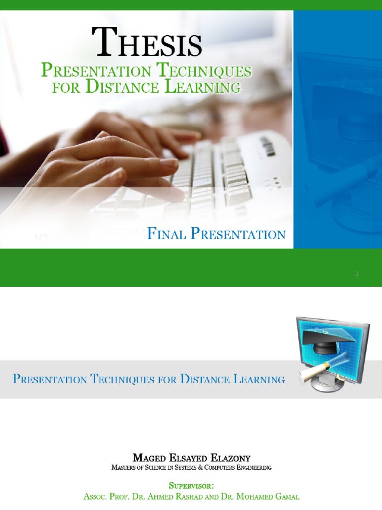 Presentation Techniques For Distance Learning | PDF | Educational ...