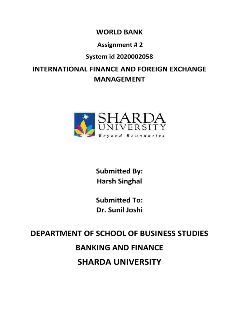 World Bank | PDF | World Bank | International Monetary Fund