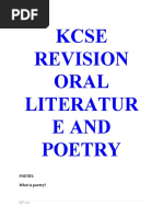 Oral Literature Notes | PDF | Storytelling | Narrative