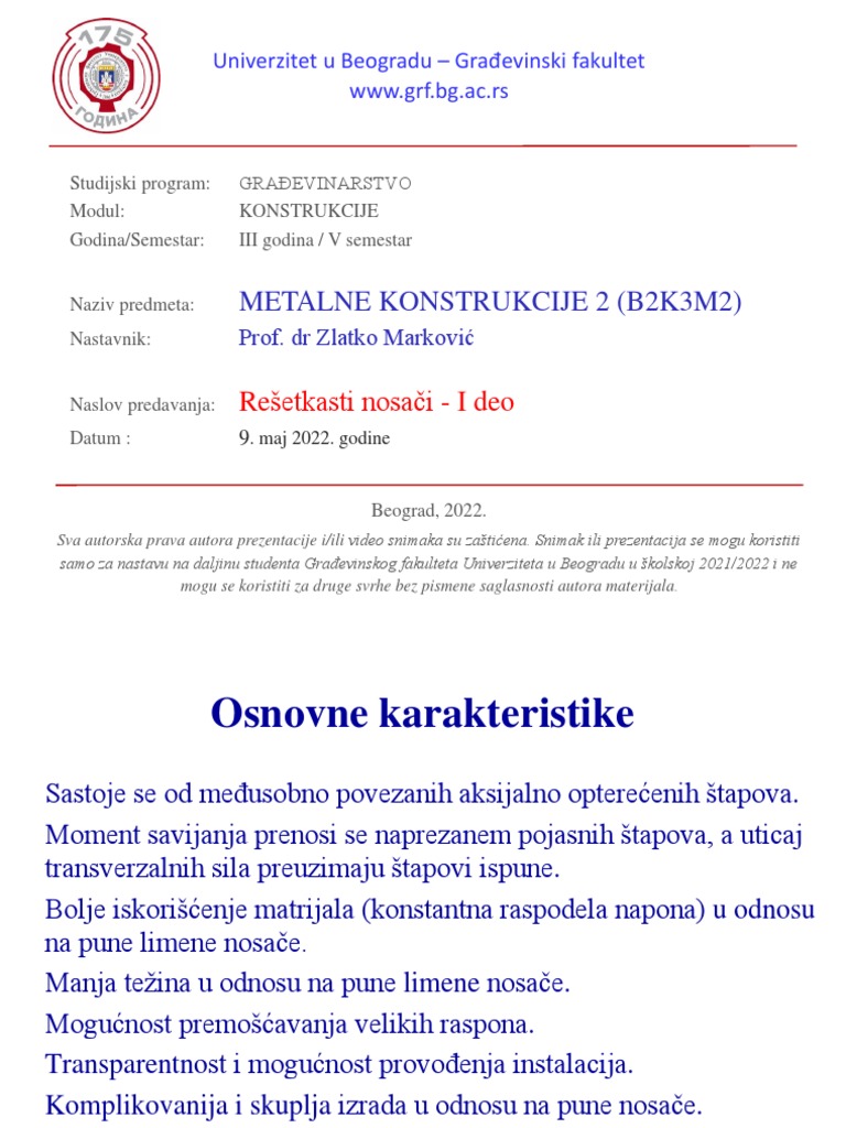09.05.2022. Predavanje | PDF