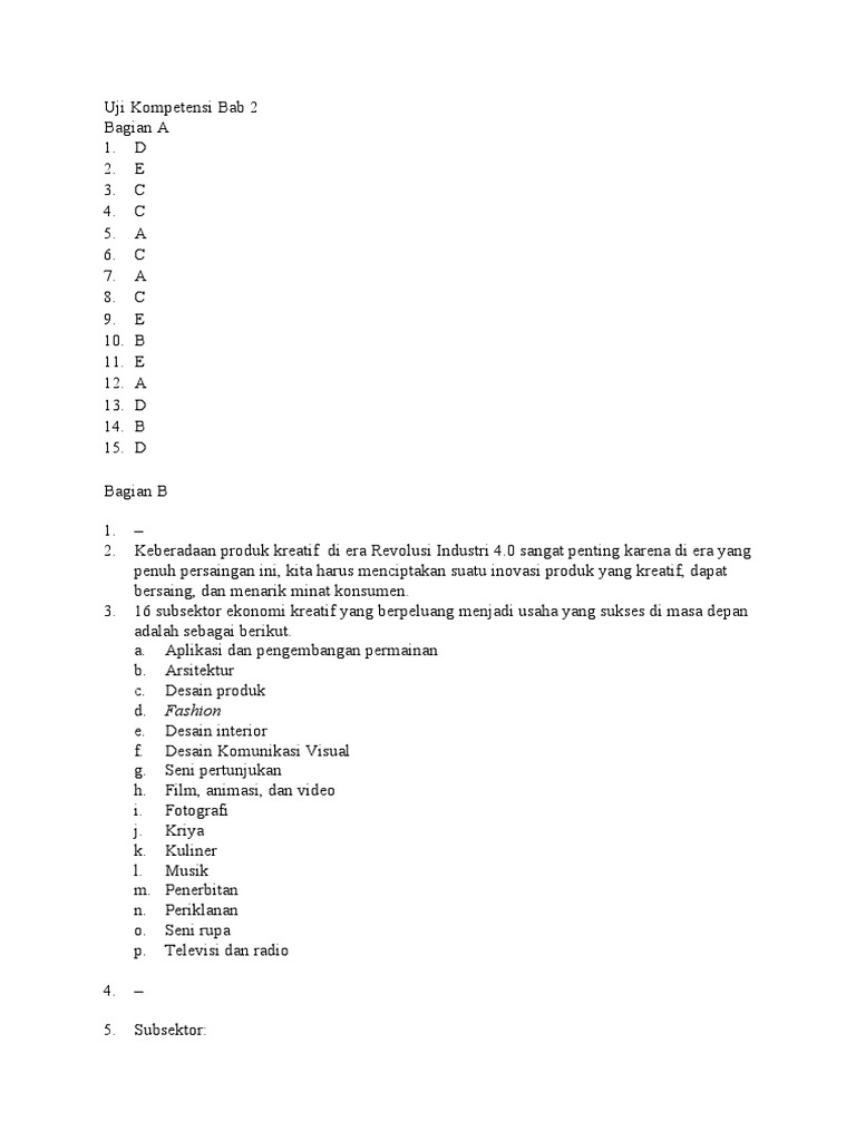 KJ Produk Kreatif & Kewirausahaan-Wulan-Kls XII-Bab 2 | PDF