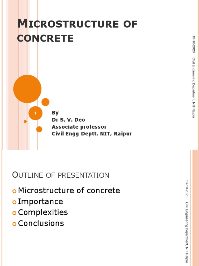 Microstructure of Concrete | PDF | Cement | Concrete