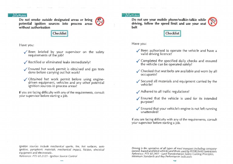 Petronas Zeto Rules 6 | PDF | Vehicles | Safety