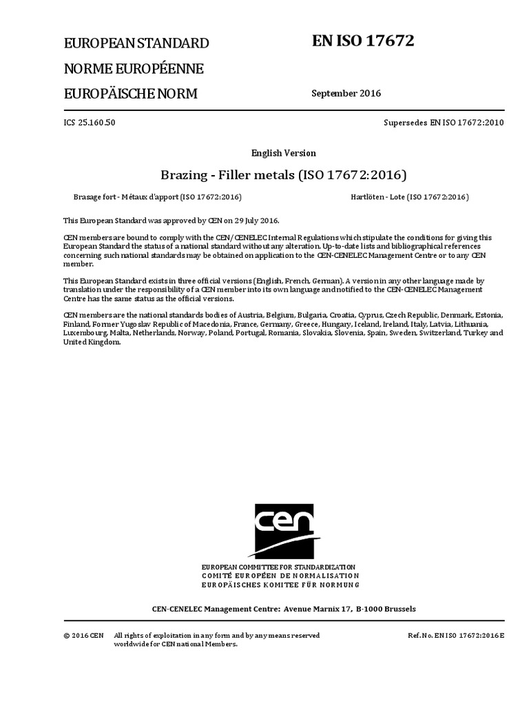 En Iso 17672 - 2016 | PDF