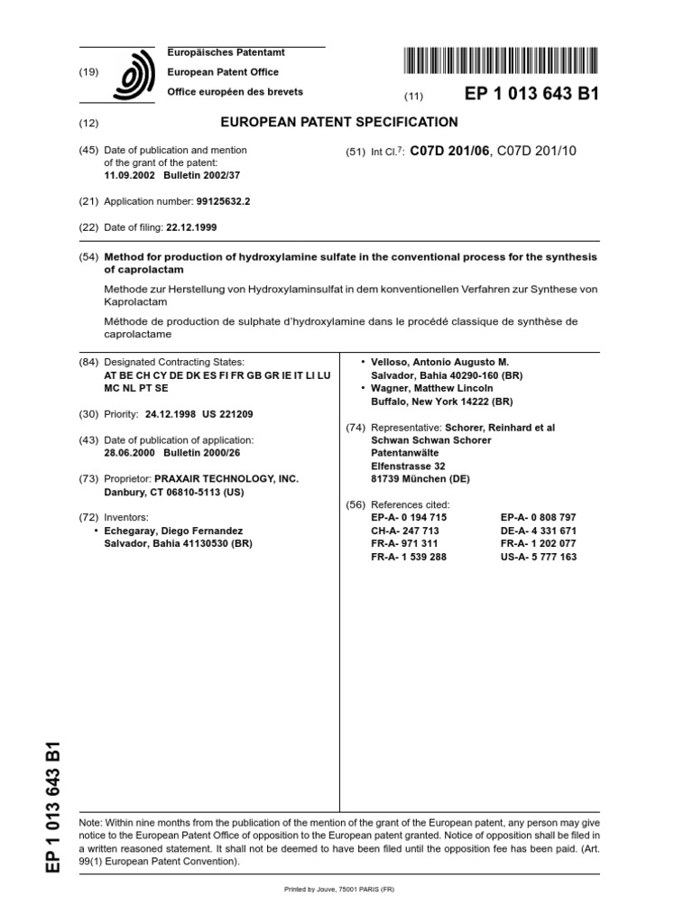 Method Production Hydroxylamine Sulfate Conventional Process Synthesis ... Method Production Hydroxylamine Sulfate Conventional Process Synthesis ...