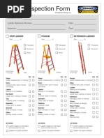 Ladder Inspection Checklist | PDF