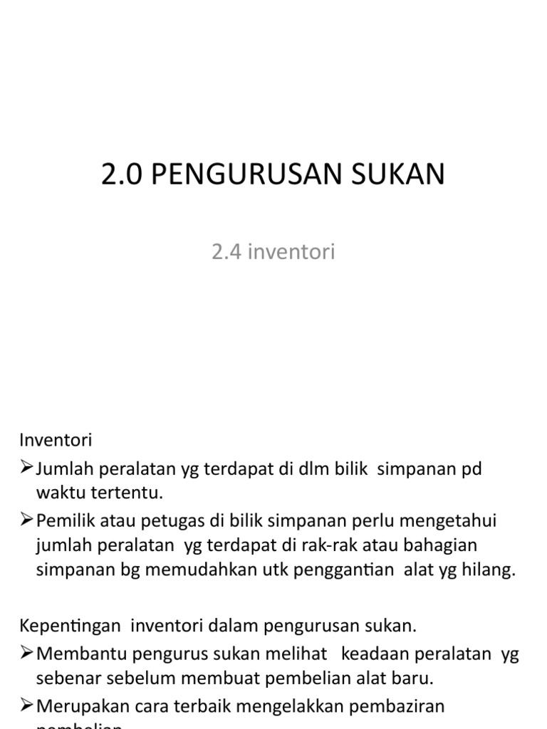 2.4 Inventori | PDF