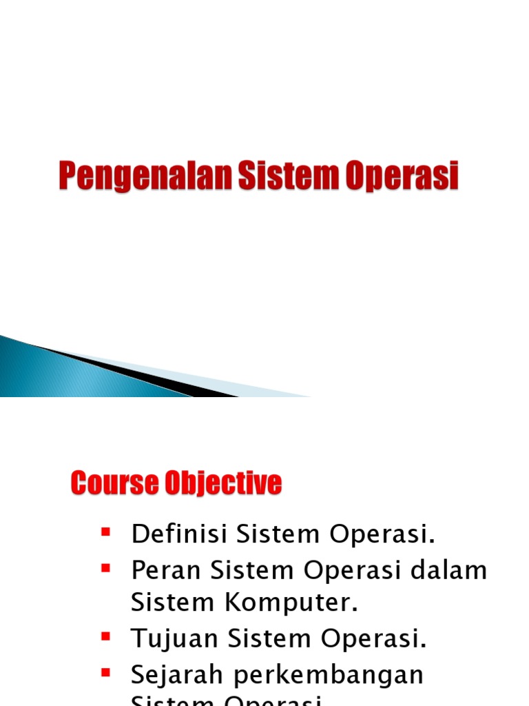 Pengenalan Sistem Operasi | PDF