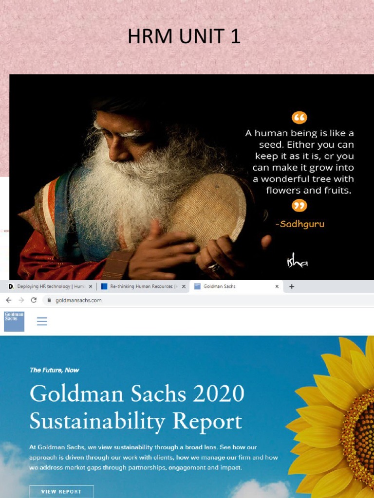 21 Bba HRM Unit 1 - HRM | PDF | Human Resource Management | Human Resources