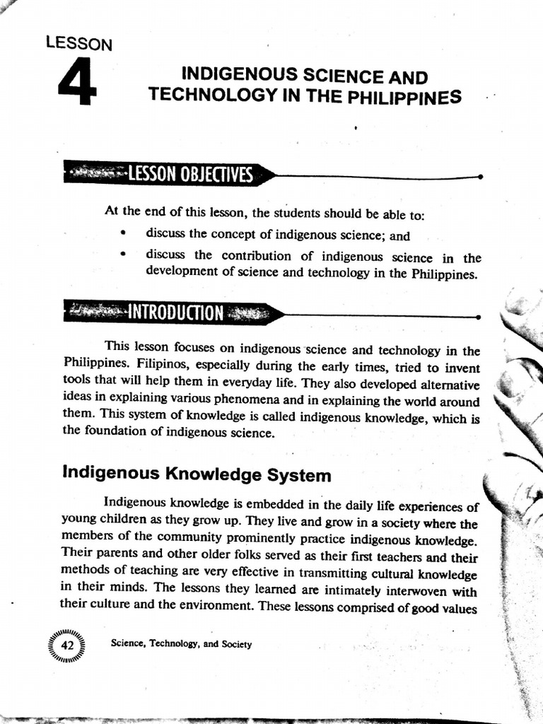 Handout 2.3 Indigenous Science and Technology in The Philippines | PDF