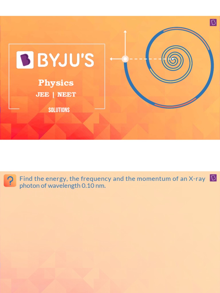 X Rays HC Verma Solutions BNM | PDF | Electronvolt | X Ray
