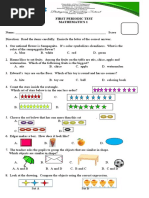 Grade 1 Exam (Science) | PDF | Root | Plants
