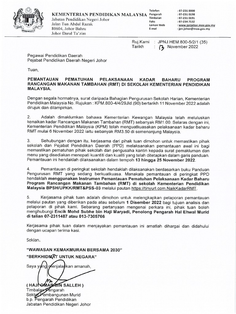 Pemantauan Pematuhan Pelaksanaan Kadar Baharu Program Rancangan | PDF