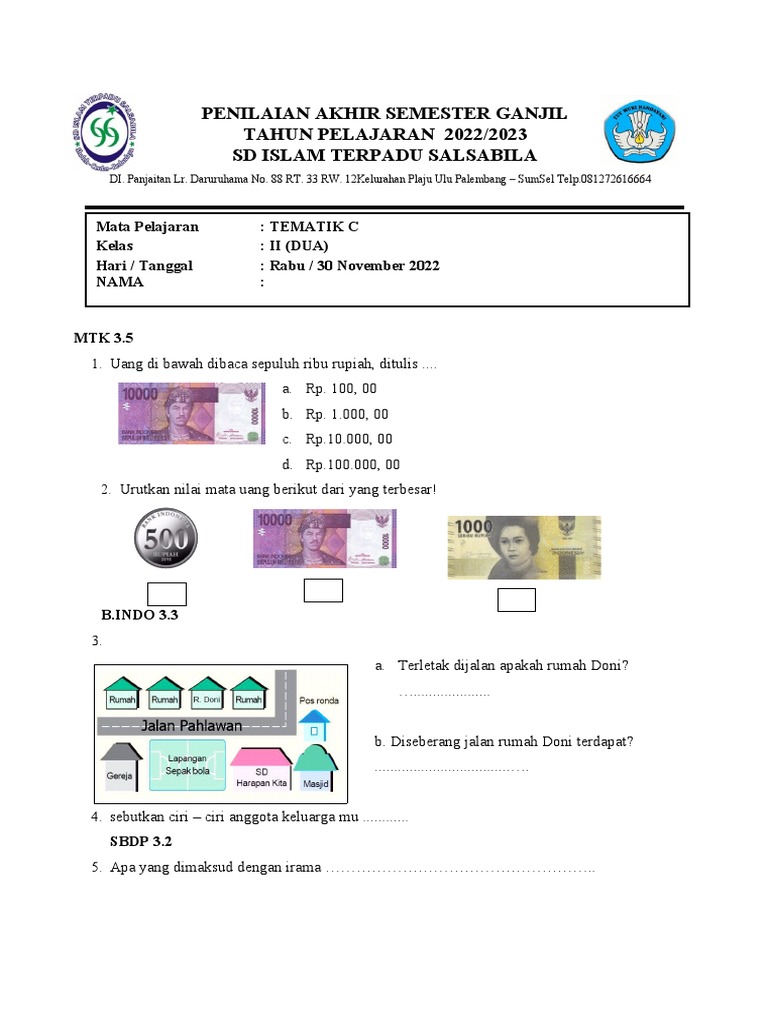 Uh Tema 2C Sub Tema 1 | PDF