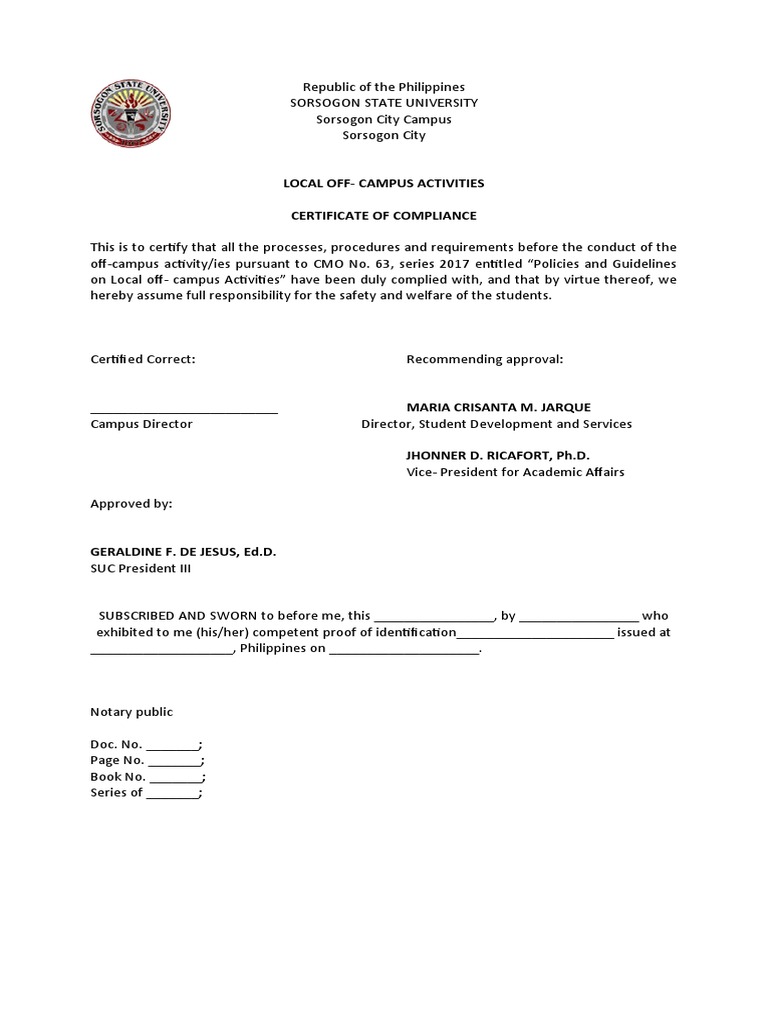 CMO 63 Annex A B C | PDF