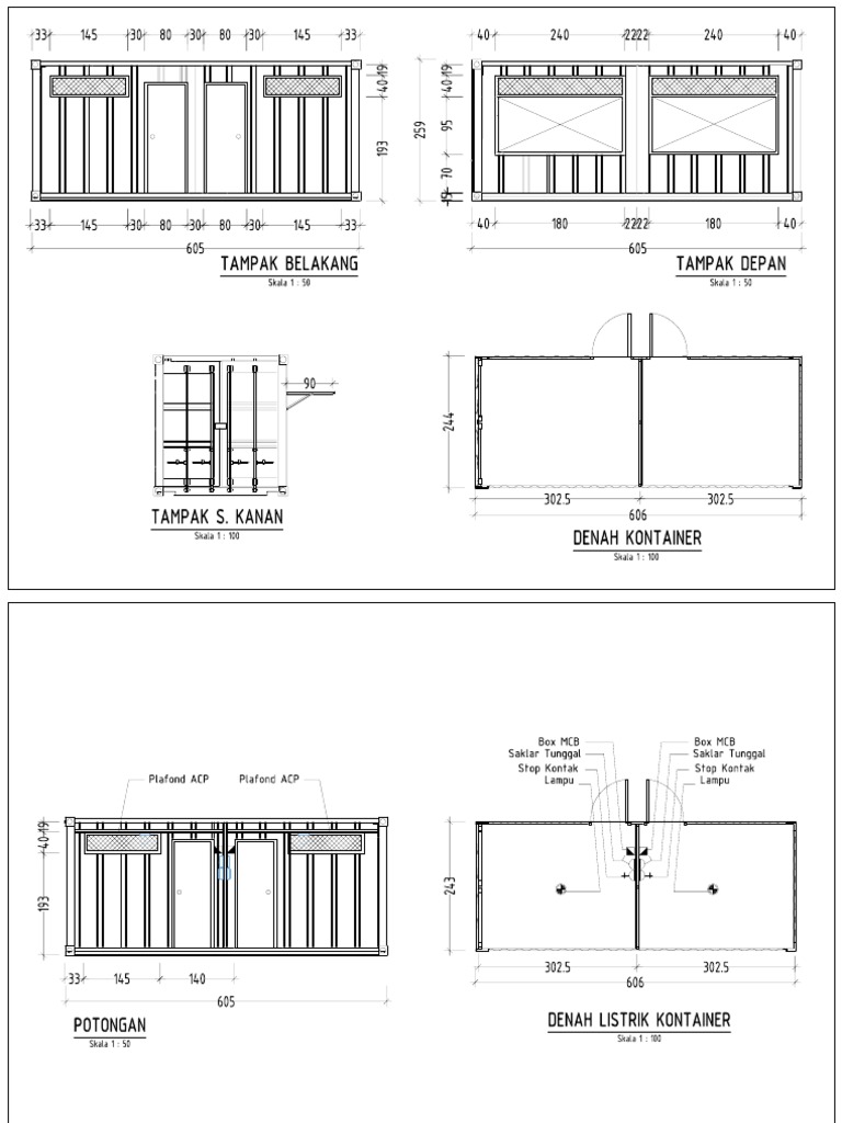 Denah Kontainer | PDF