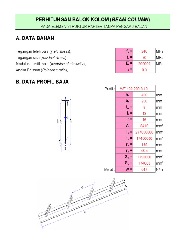 Analisis Rafter Baja | PDF