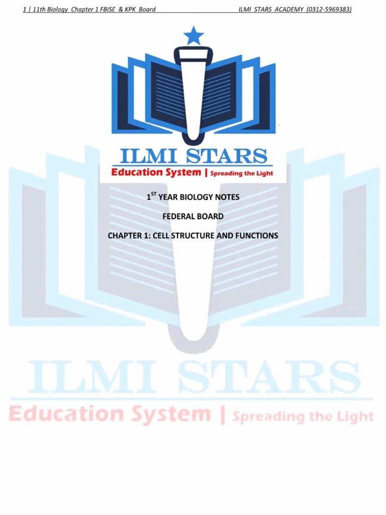 11th Biology Chapter 1 Complete Notes | PDF