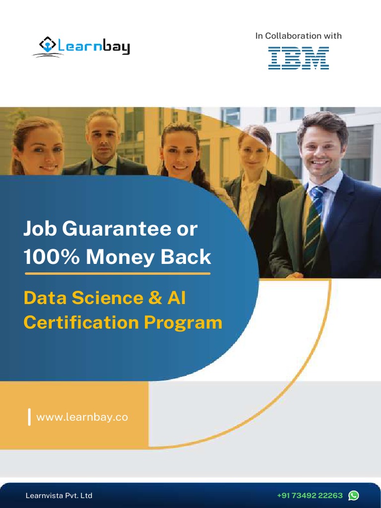 Job Guarantee or 100% Money Back Data Science & AI Certification Program - Learnbay | PDF ...