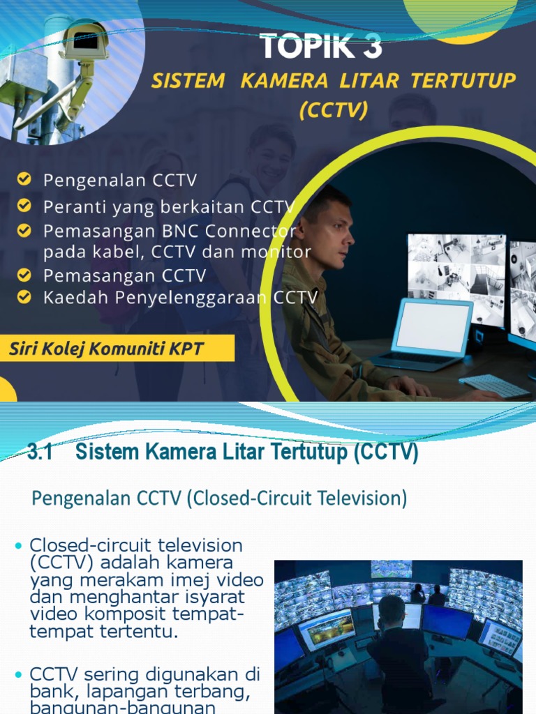 See30104 Topik 3 CCTV | PDF