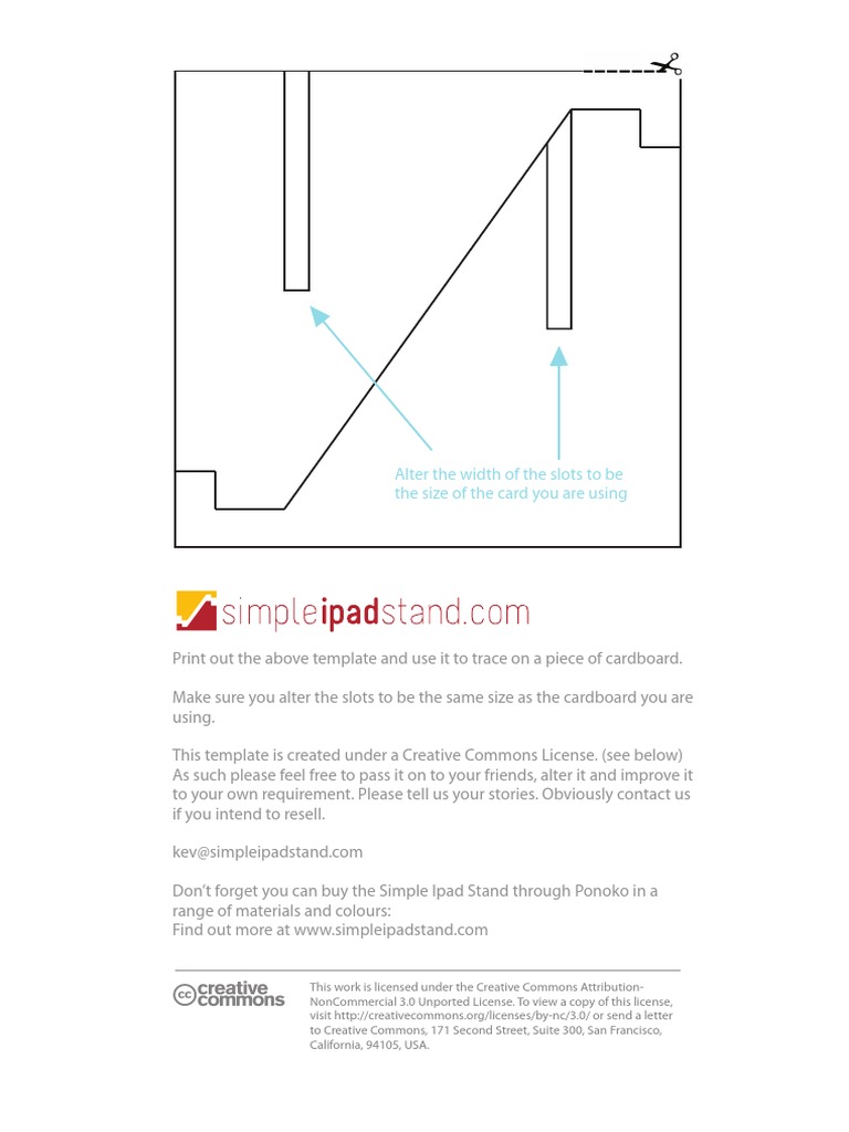 Simple Ipad Stand Template | PDF