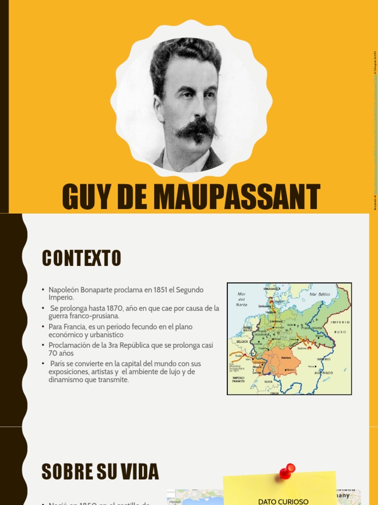 Biografía de Guy de Maupassant | PDF | Amor | Guy De Maupassant