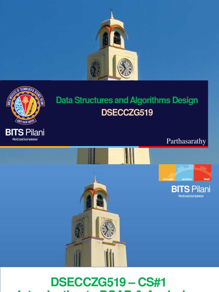 Dsecczg519 L1 | PDF | Time Complexity | Algorithms