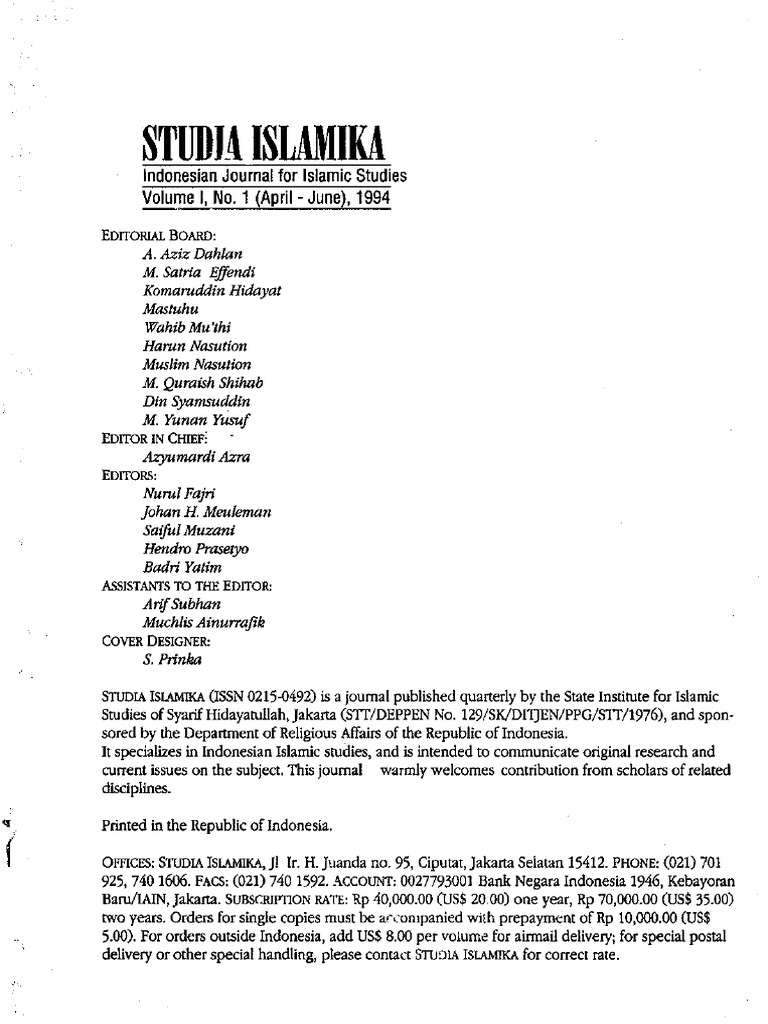 Mujani - Harun Nasution and Mu'Tazilah Theology | PDF