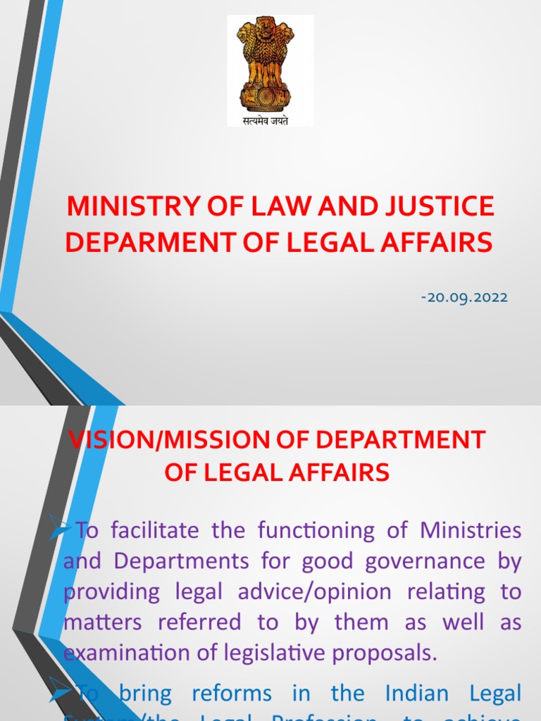 Department of Legal Affairs | PDF | Attorney General | Solicitor